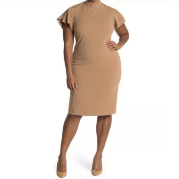 RACHEL Rachel Roy | Dresses | Rachel Roy Plus Size Mock Neck Flutter ...